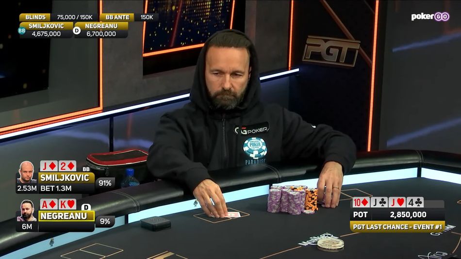 Daniel Negreanu spikes four-outer to win PGT Last Chance #1 for $218k