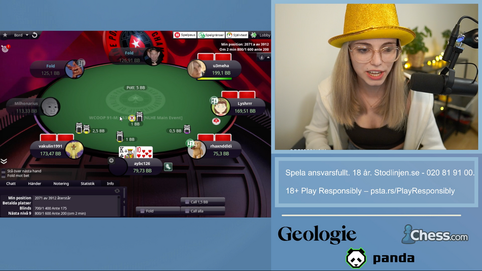 Chess streamer Anna Cramling plays poker for the first time in WCOOP ...