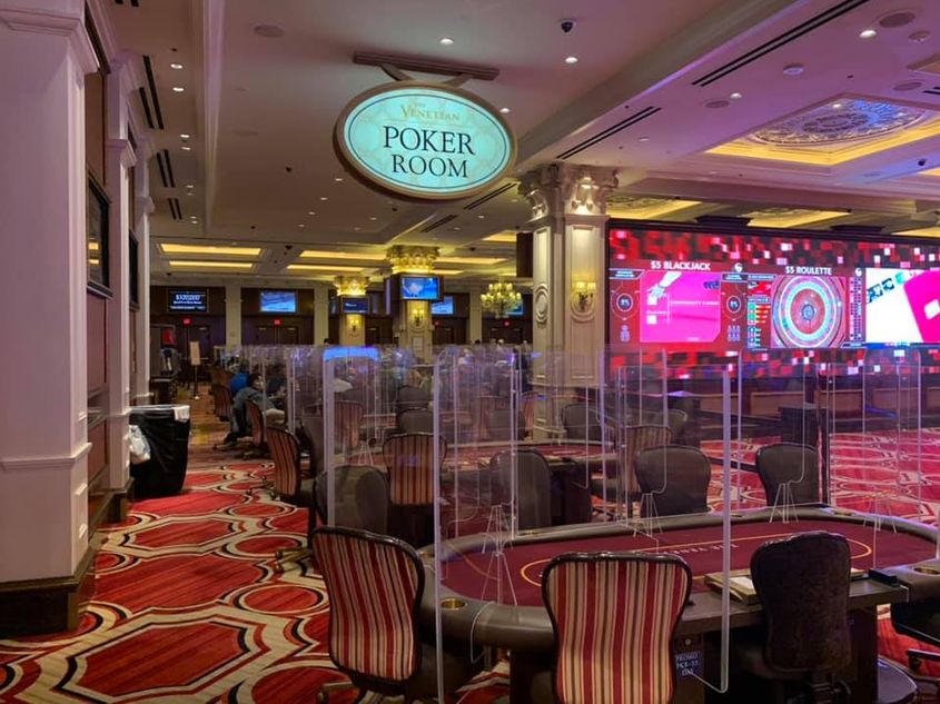 Venetian Poker Room on the Las Vegas Strip is now eight-handed