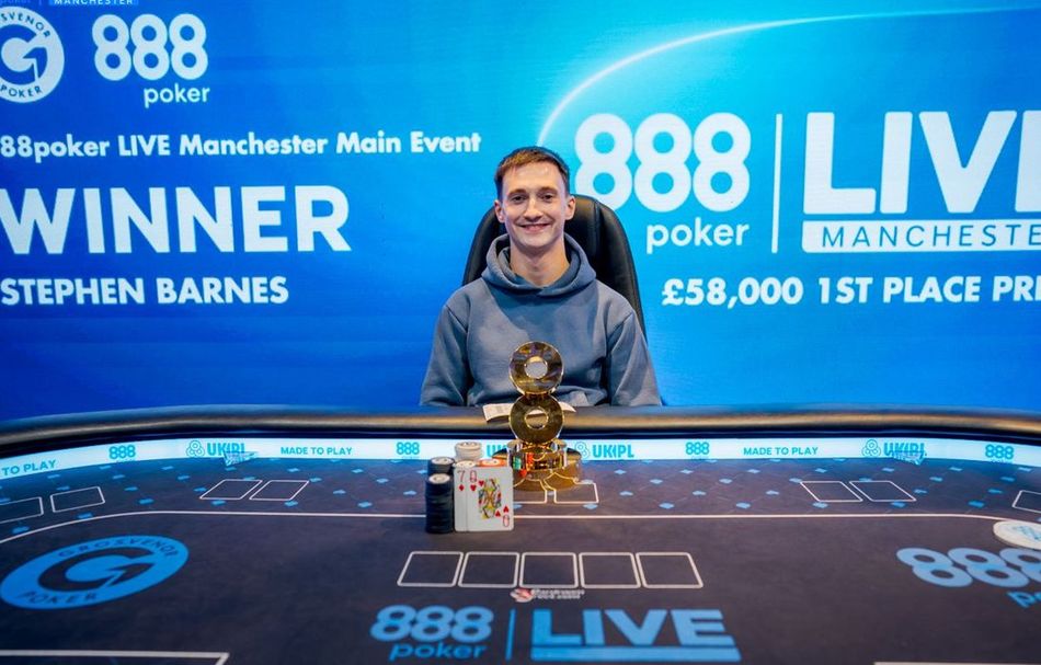 Stephen Barnes dominates 888poker LIVE Manchester Main Event final table