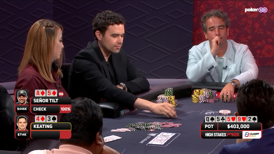 Alan Keating caught bluffing in $1.3M pot on live High Stakes Poker